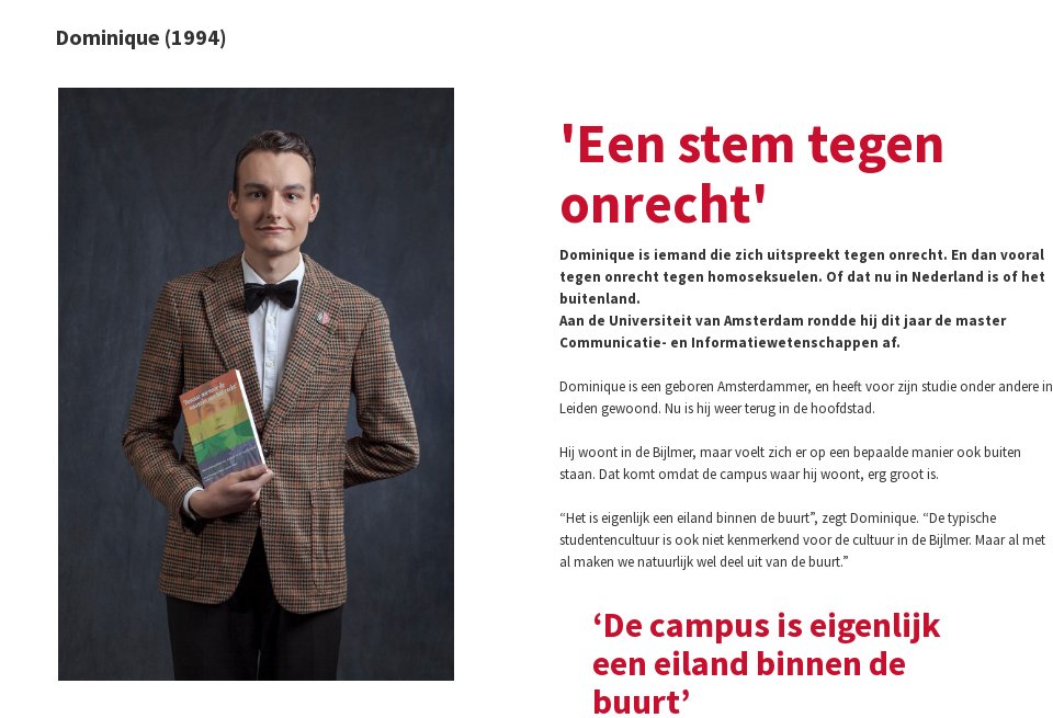 Dominique - Gezichten van de H-buurt